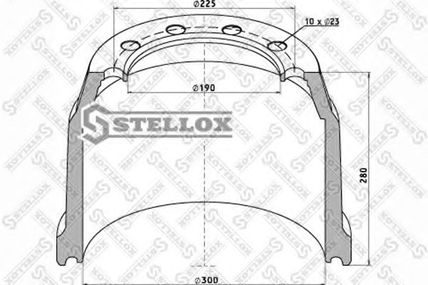 1064027300,SAF 1064027300 Brake Drum for SAF