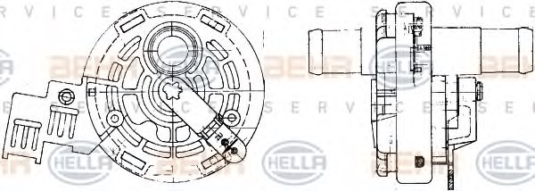 281265551,VW 281 265 551 Control Valve, coolant for VW