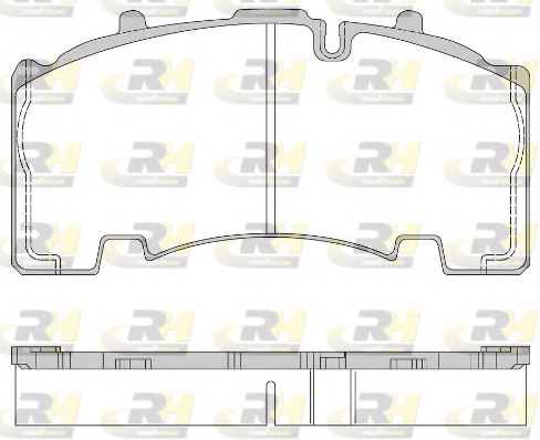 0980108160,BPW 0980108160 Brake Pad Set, disc brake for BPW