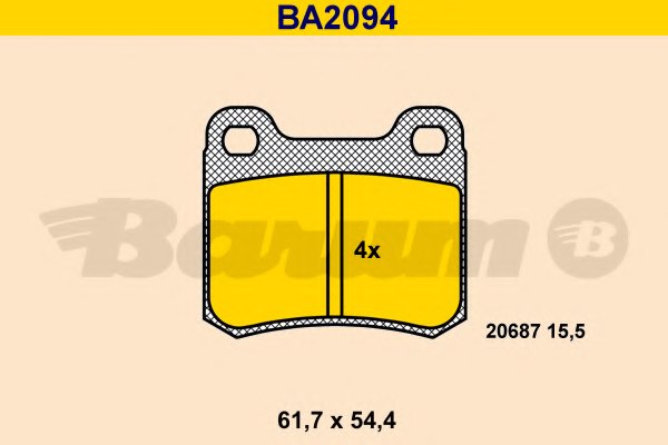 0004209820,MERCE 000 420 98 20 Brake Pad Set, disc brake for MERCE