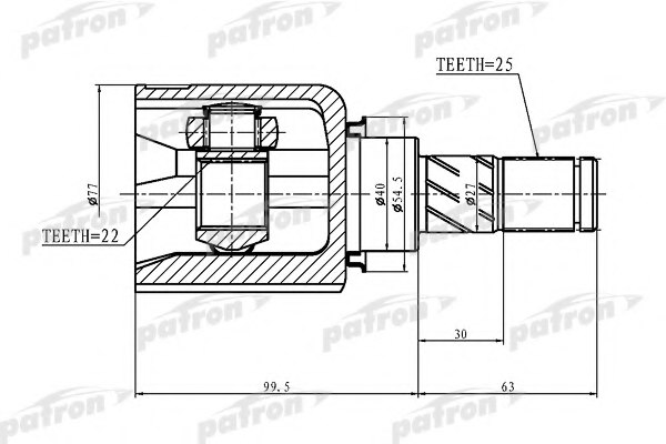 3910095F0C,NISSA 39100-95F0C Joint Kit, drive shaft for NISSA