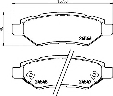 92230273,CHEVR 92230273 Brake Pad Set, disc brake for CHEVR