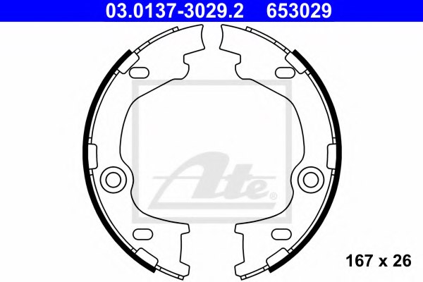 583052SA00,HYUNDAI 583052SA00 Brake Shoe Set, parking brake for HYUNDAI