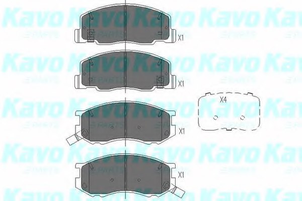 0446528380,TOYOT 04465-28380 Brake Pad Set, disc brake for TOYOT