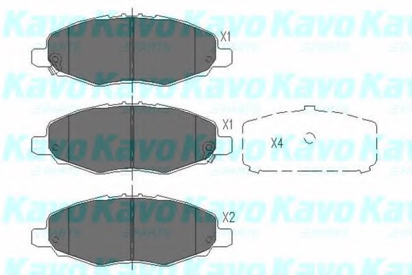 044650K130,TOYOT 04465-0K130 Brake Pad Set, disc brake for TOYOT