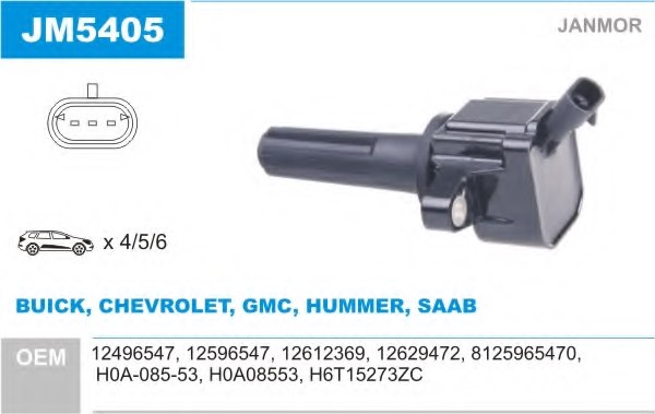 12596547,OEM 12596547 Ignition Coil for OEM