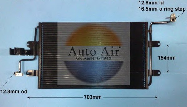 1J0820411N,VW 1J0820411N Condenser, air conditioning for VW