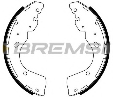 1727211,FORD USA 1727211 Brake Shoe Set for FORD USA
