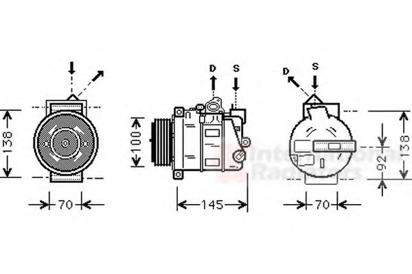 0002309111,MERCE 0002309111 Compressor, air conditioning for MERCE