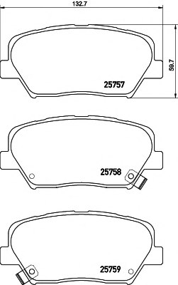 581014ZA00,KIA 581014ZA00 Brake Pad Set, disc brake for KIA