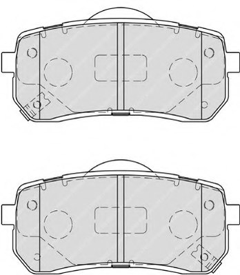 583024HA50,HYUNDAI 58302-4HA50 Brake Pad Set, disc brake for HYUNDAI