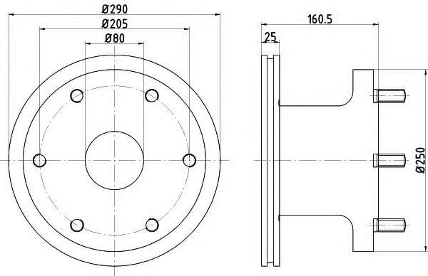 1904693,IVECO 1904693 Brake Disc for IVECO