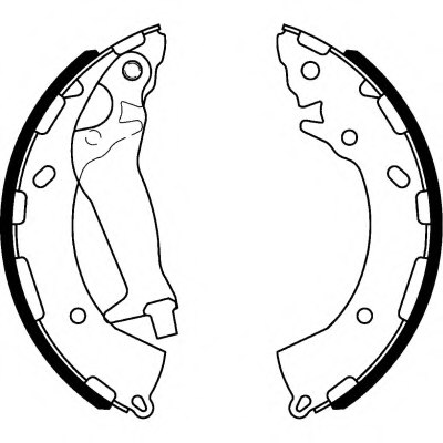583050UA00,KIA 583050UA00 Brake Shoe Set for KIA