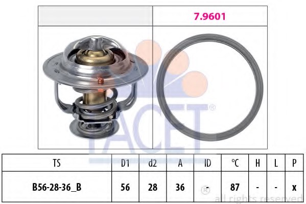 1305A283,MITSUBISHI 1305A283 Thermostat, coolant for MITSUBISHI