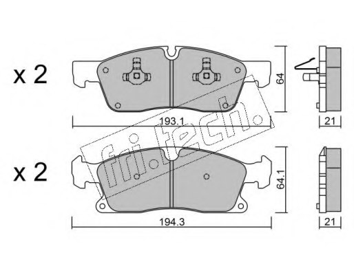 0064203820,MERCE 0064203820 Brake Pad Set, disc brake for MERCE