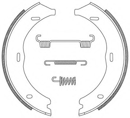 6394200220,MERCE 639 420 02 20 Brake Shoe Set, parking brake for MERCE