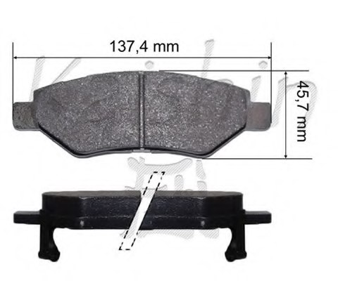 92230273,CHEVR 92230273 Brake Pad Set, disc brake for CHEVR