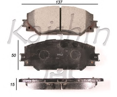 0446502410,TOYOT 04465-02410 Brake Pad Set, disc brake for TOYOT