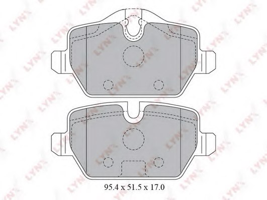 34219808172,MINI 34219808172 Brake Pad Set, disc brake for MINI