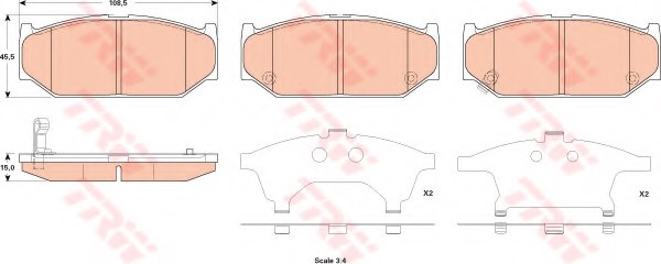 5581063J01,SUZUK 55810-63J01 Brake Pad Set, disc brake for SUZUK