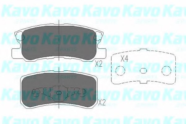 4605A488,MITSUBISHI 4605A488 Brake Pad Set, disc brake for MITSUBISHI