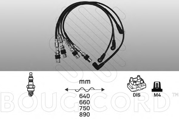 030905430P,VW 030 905 430 P Ignition Cable Kit for VW