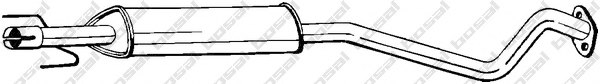 24423017,OPEL 24423017 Middle Silencer for OPEL