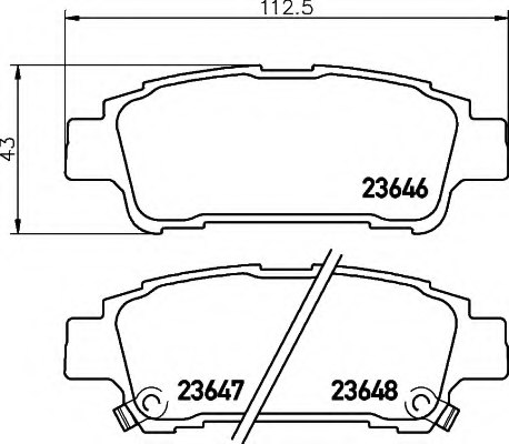 0446645010,TOYOT 04466-45010 Brake Pad Set, disc brake for TOYOT