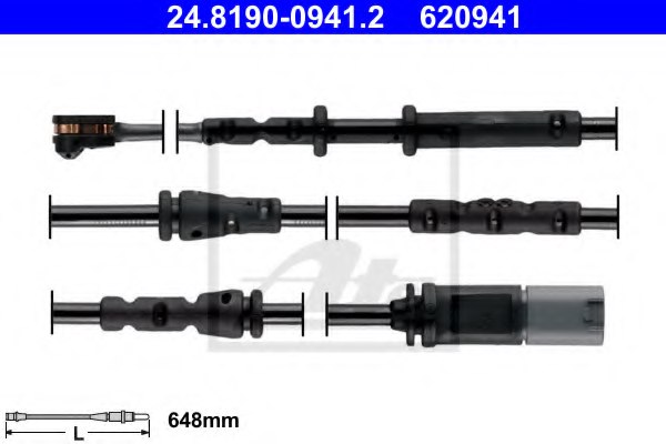 34356865611,MINI 34 35 6 865 611 Warning Contact, brake pad wear for MINI