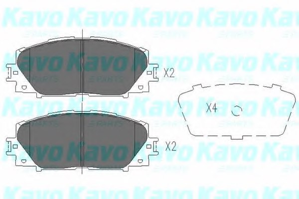 0446552240,TOYOT 04465-52240 Brake Pad Set, disc brake for TOYOT