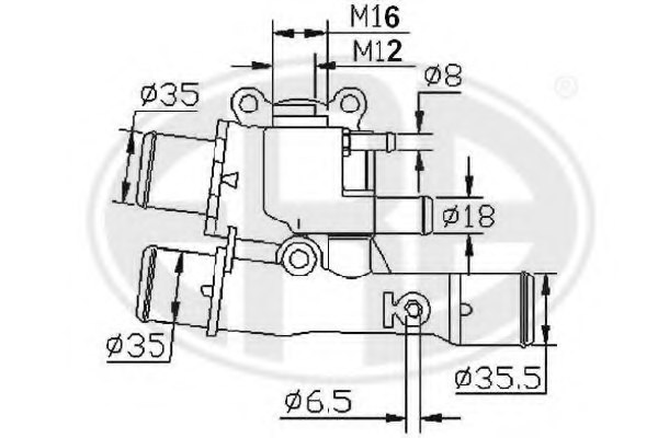 46776216,FIAT 46776216 Thermostat, coolant for FIAT