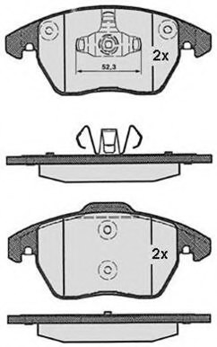 5C0698151,VW 5C0698151 Brake Pad Set, disc brake for VW