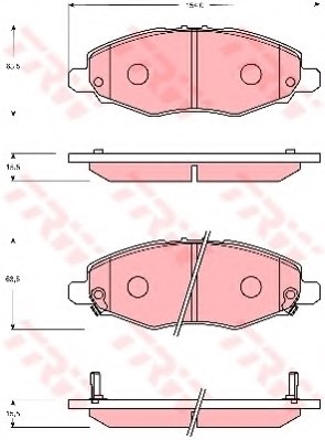 044650K130,TOYOT 04465-0K130 Brake Pad Set, disc brake for TOYOT