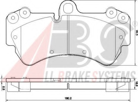 95535193904,PORSC 95535193904 Brake Pad Set, disc brake for PORSC