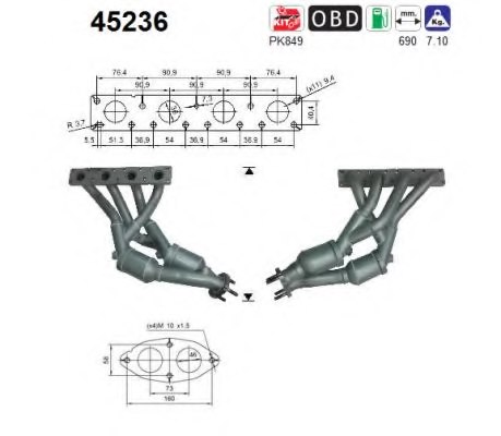18407506559,BMW 18407506559 Catalytic Converter for BMW