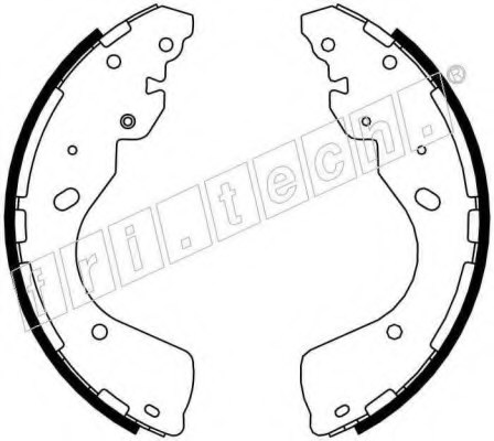 1727211,FORD USA 1727211 Brake Shoe Set for FORD USA