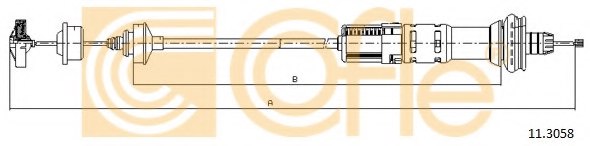 2150EC,PEUGE 2150.EC Clutch Cable for PEUGE