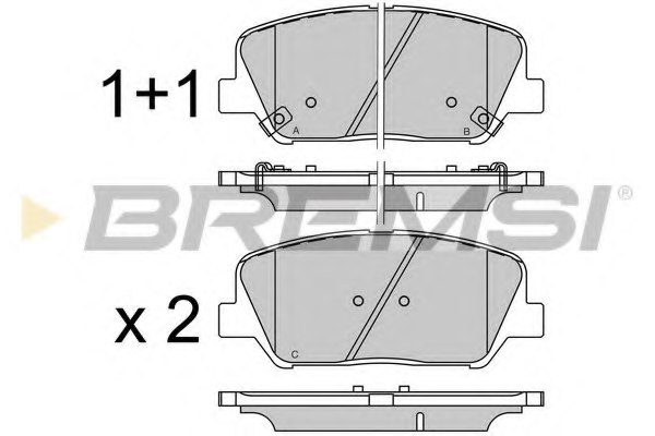 581012VA20,HYUNDAI 581012VA20 Brake Pad Set, disc brake for HYUNDAI