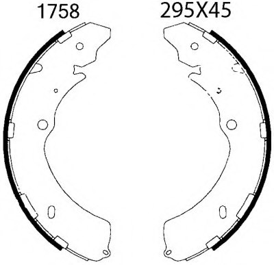8973682540,ISUZU 8-97368-254-0 Brake Shoe Set for ISUZU