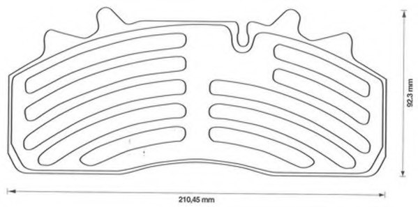 12999737,WABCO 12 999 737 Brake Pad Set, disc brake for WABCO