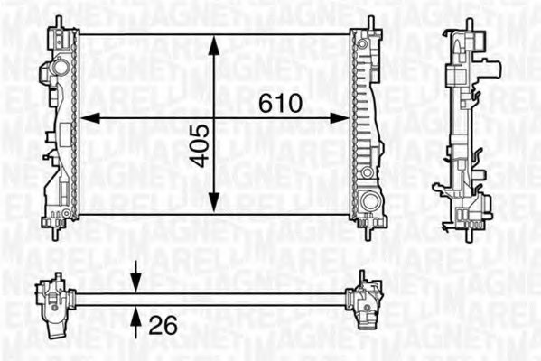 50514472,ITAL1 50514472 Radiator, engine cooling for ITAL1