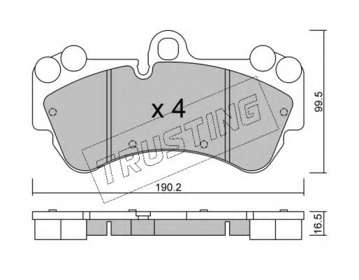7L0698151Q,VW 7L0698151Q Brake Pad Set, disc brake for VW