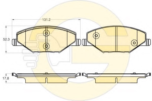 6RU698151,VW 6RU698151 Brake Pad Set, disc brake for VW