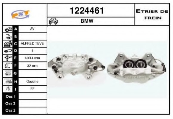 34112227115,BMW 34 11 2 227 115 Brake Caliper for BMW