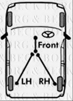 597604H000,HYUNDAI 59760-4H000 Cable, parking brake for HYUNDAI