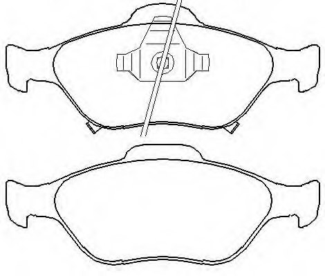 044650D050,TOYOT 04465-0D050 Brake Pad Set, disc brake for TOYOT