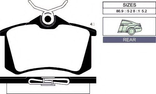 235541070410,BRECK 235541070410 Brake Pad Set, disc brake for BRECK