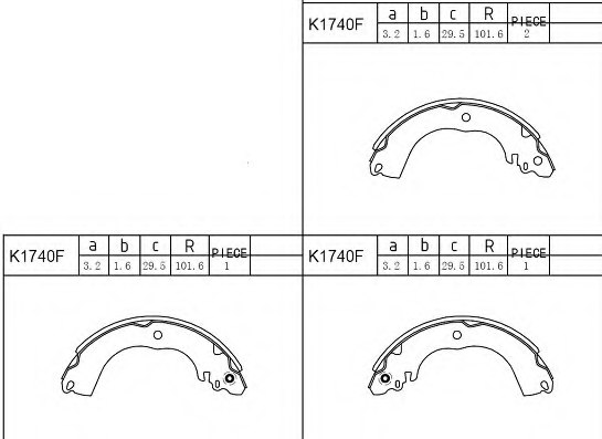 44060ED025,NISSA 44060ED025 Brake Shoe Set for NISSA