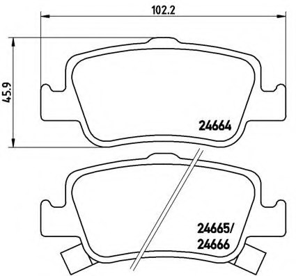 0446602181,TOYOT 04466-02181 Brake Pad Set, disc brake for TOYOT