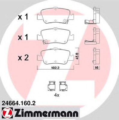 0446602181,TOYOT 04466-02181 Brake Pad Set, disc brake for TOYOT
